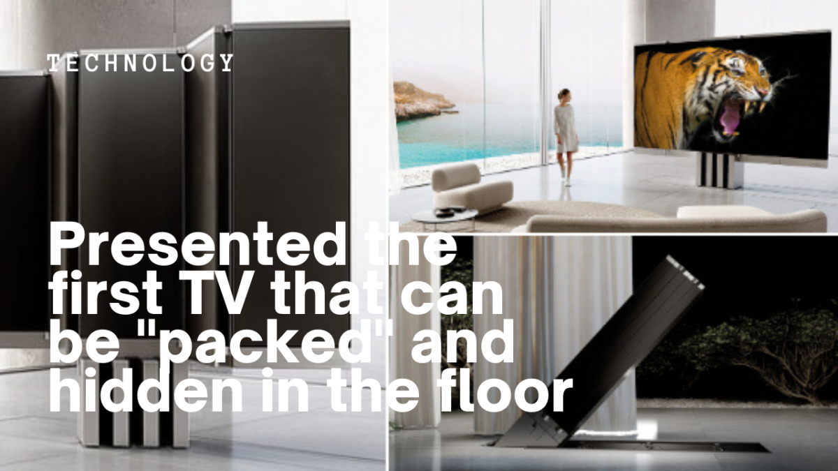 First foldable TV: Presented the first TV that can be "packed" and ...