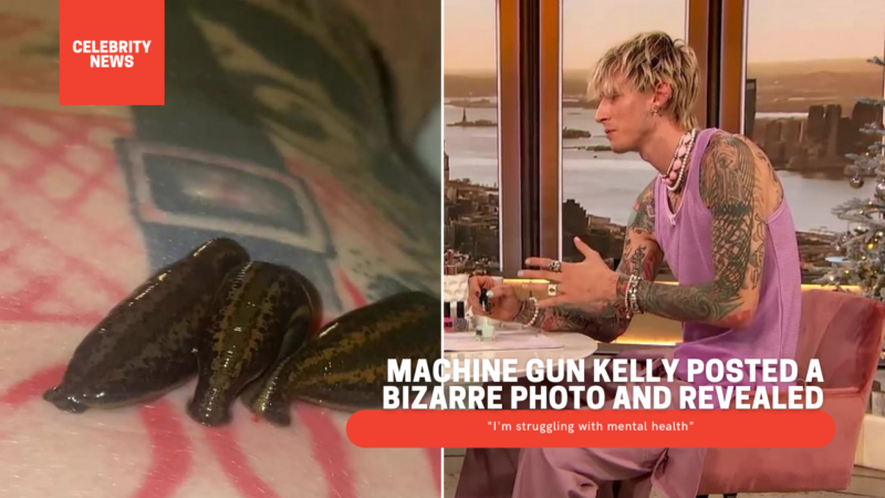 Machine Gun Kelly posted a bizarre photo and revealed: "I'm struggling ...