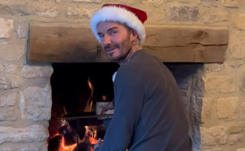 Take a look at the Christmas idyll at the Beckhams'...