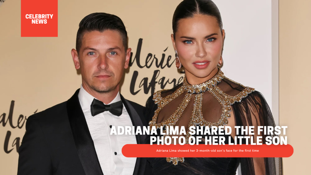 Adriana Lima shared the first photo of her little son