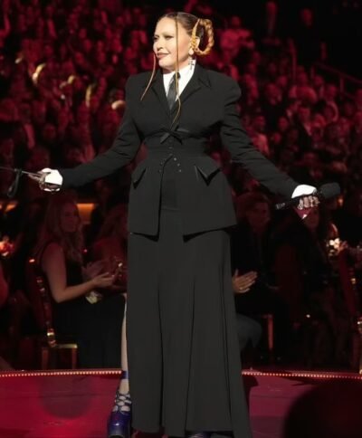 64-year-old Madonna with braids at the Grammys