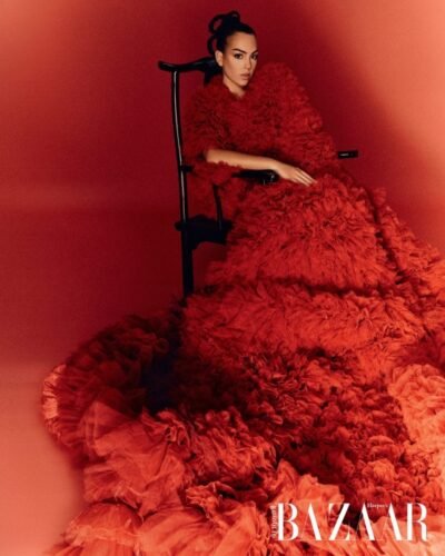 Georgina Rodriguez in an editorial for the Saudi edition of "Harper's ...